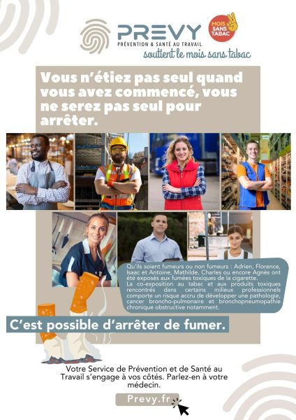 Affiche de sensibilisation – Le Mois sans Tabac - PREVY