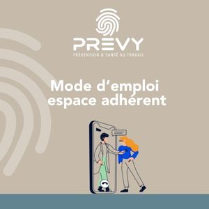 Fiche – Mode d’emploi Espace adhérent - PREVY